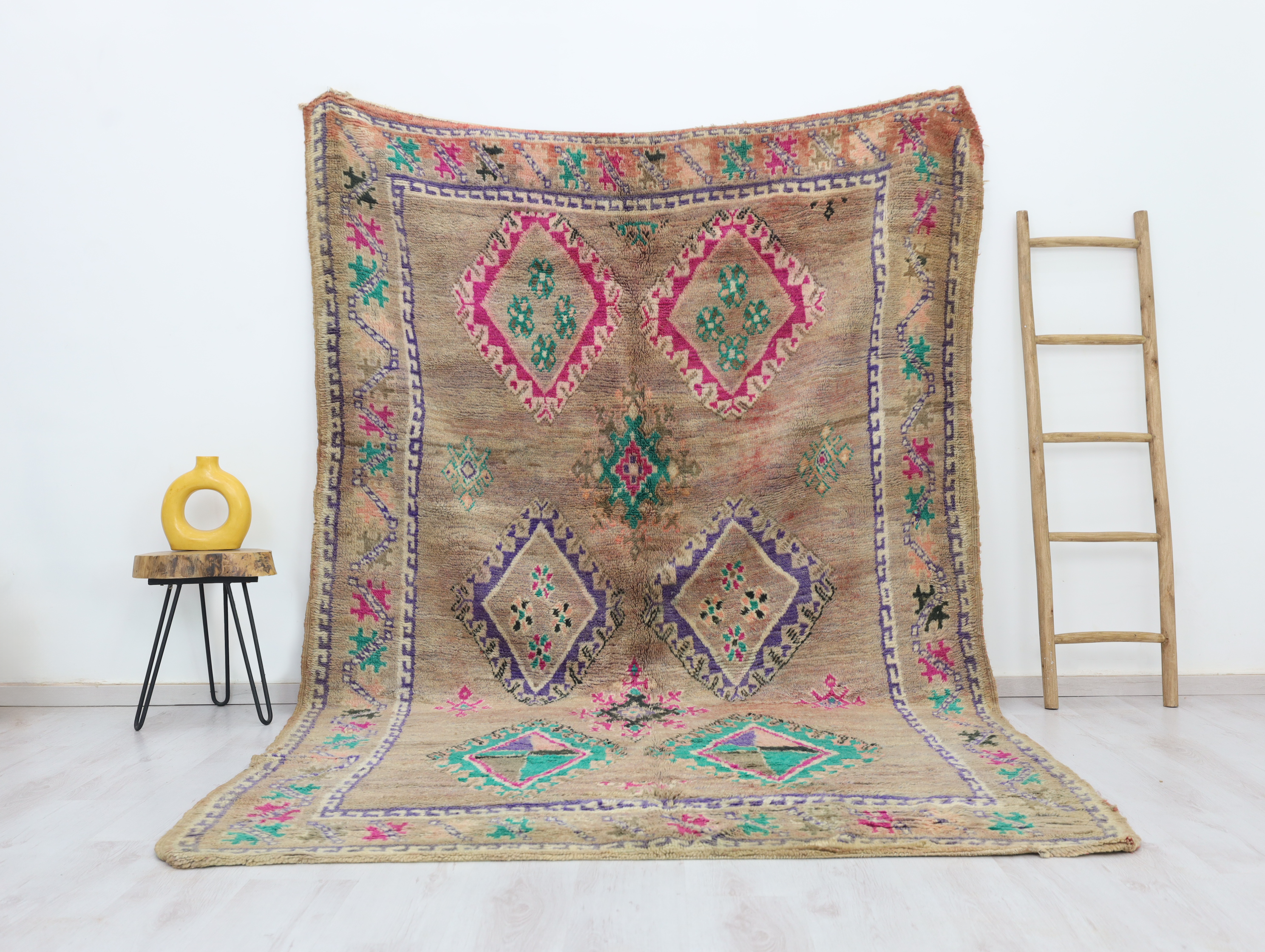 Itran Vintage Moroccan Rug 6'9" x10'4" – berberorugs